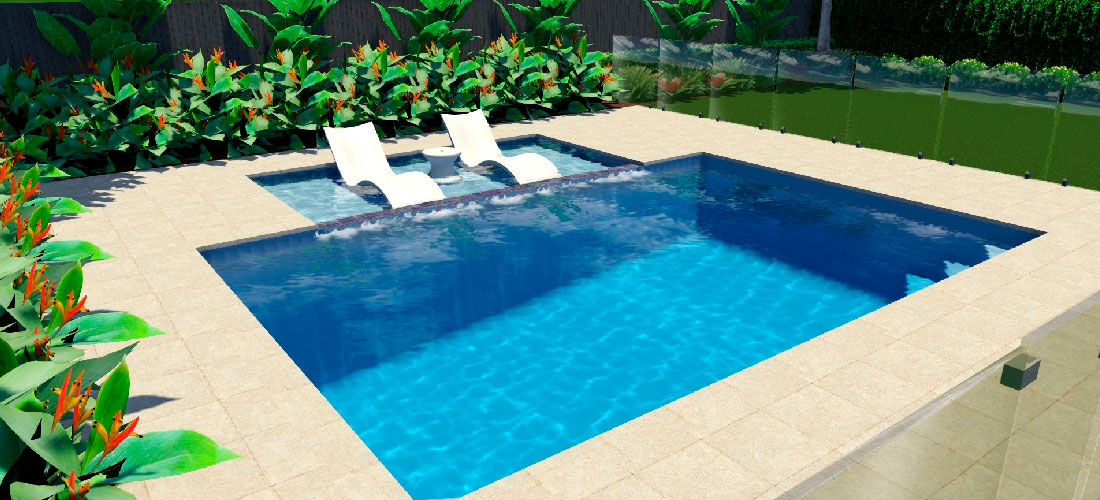 Aqua Ledge 4m x 2m - Gary West Pools
