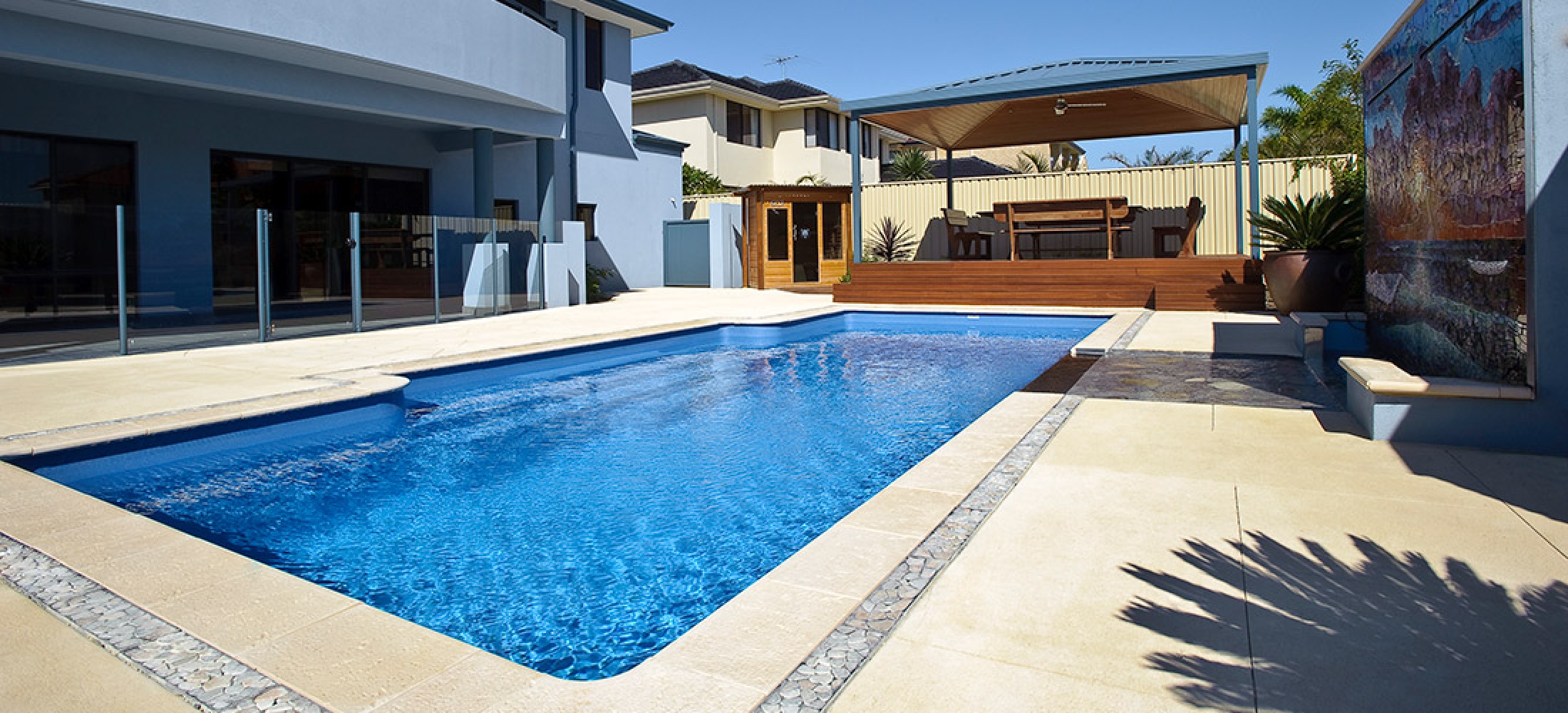 Grandeur Fibreglass Swimming Pool - 8.25m x 4m | Gary West Pools