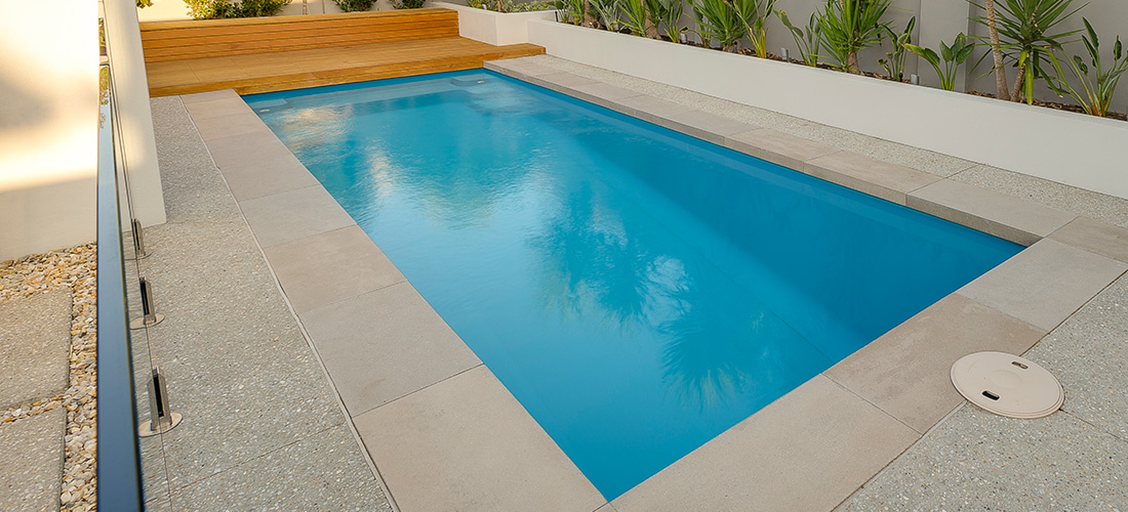 Harmony Fibreglass Swimming Pool - 7m x 2.5m | Gary West Pools